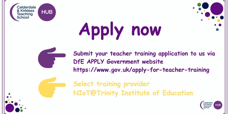 Calderdale and Kirklees Teaching School Hub - Train To Teach ...